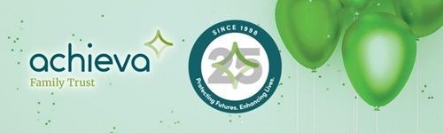 Logo of Achieva Family Trust 25 years